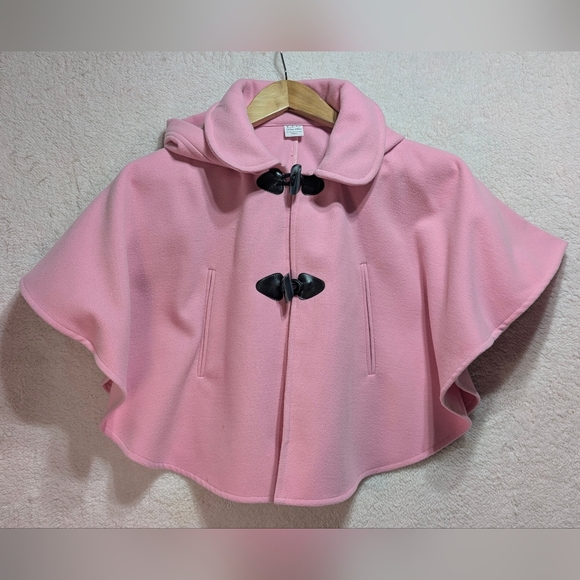 Rendinhas | Jackets & Coats | Little Girls 57 Pink Cape Coat Button ...